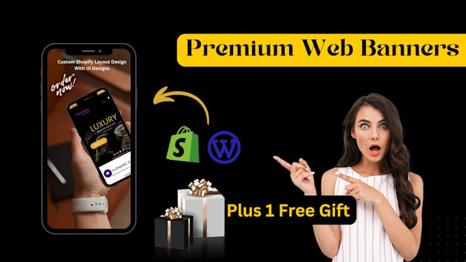 Design shopify website banner, header, shopify slider or wordpress ...