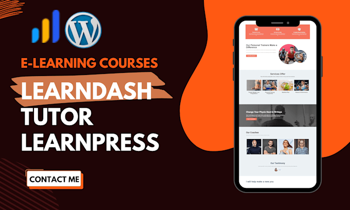 Create custom e learning courses on learndash, tutor ims and learnpresss by Israelwp_dev | Fiverr