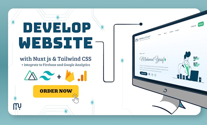 Create professional website with nuxt js and tailwind css by ...