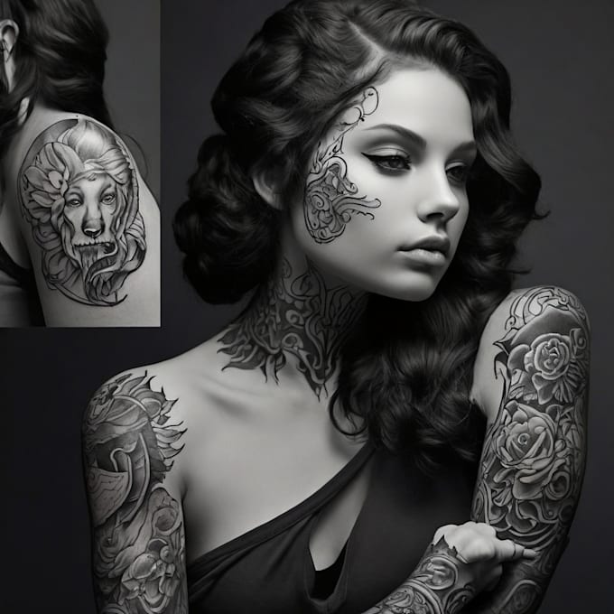 Create custom tattoo design, tattoo sleeve by Furhilder | Fiverr Create custom tattoo design, tattoo sleeve by Furhilder | Fiverr