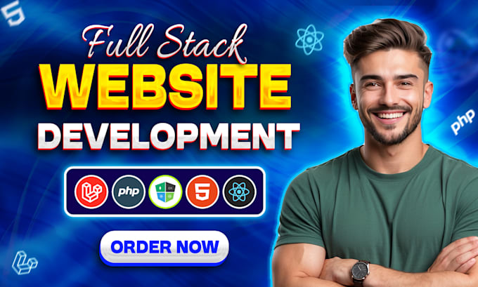Do ai website development as full stack web developer, php laravel html react by Wp_frenzy | Fiverr