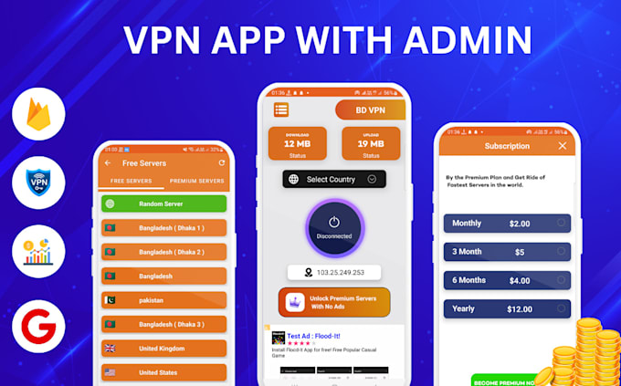 Create An Android Vpn App With Earning System By Pyccysoft Fiverr