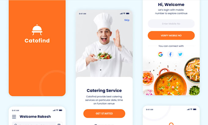 Develop catering app, food delivery app, pizza delivery app by Icareapp ...