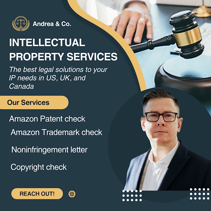 Draft and sign letter of noninfringement for amazon listing, us patent ...