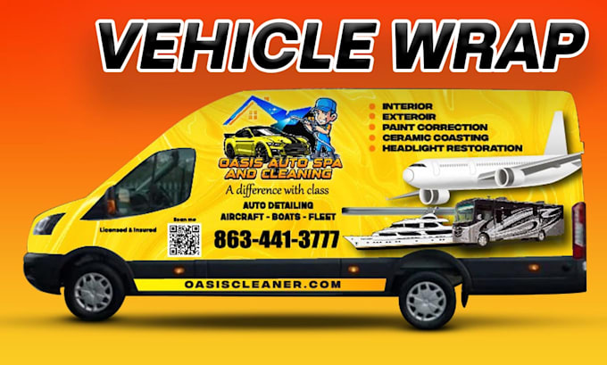 Do unique a vehicle wrap design, car wrap design, van wrap design ...