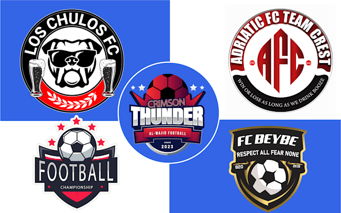 Create amazing football and soccer logo design by Asimkhn122 | Fiverr