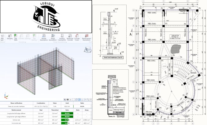 Do structural design, civil engineering, concrete structures by Yassinelebioui | Fiverr