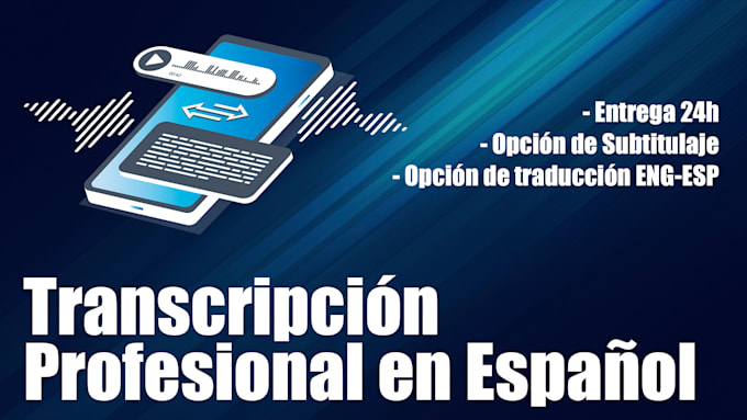 Make fast and accurate transcription in spanish by Abraham_orozco | Fiverr