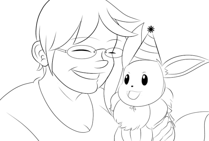 Sketch a portrait or quick line art by Rtypesingle | Fiverr