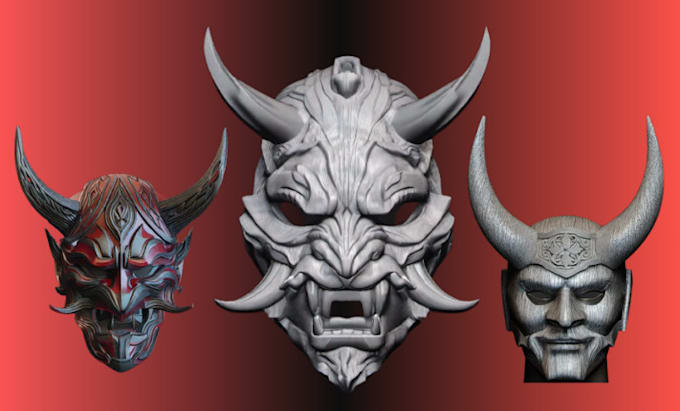 Sculpt 3d mask, mask cosplay, 3d helmet, model helmet, mask for 3d ...