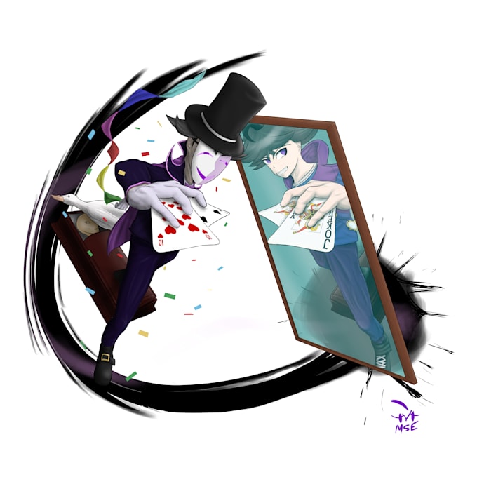 Do your character splash art by Shumporote | Fiverr