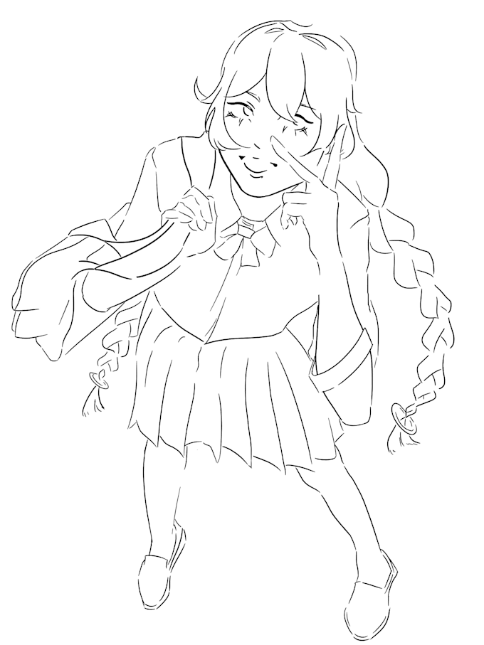 yandere simulator coloring pages