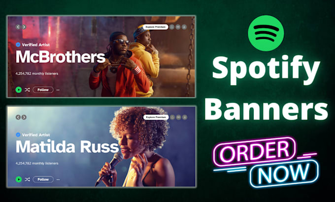 Design professional eye catching spotify banner for your artist profile ...