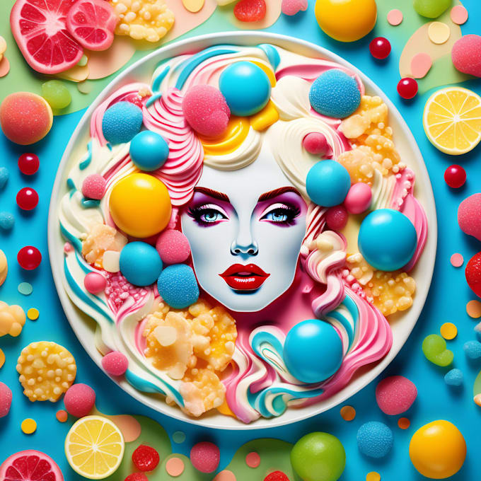 Make food pop art of your food for you by Loocraffe | Fiverr