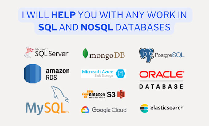 Write or fix sql queries, create database and stored procedures for you ... Write or fix sql queries, create database and stored procedures for you ...