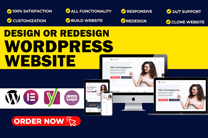 Design, redesign, build, rebuild, clone, edit, fix, or revamp wordpress website by Madelyns ...