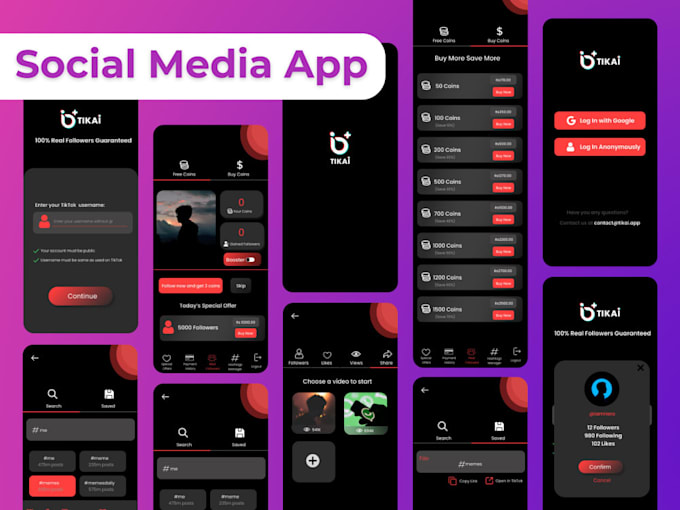 Develop mobile app using react native, flutter, backend nodejs, full ...