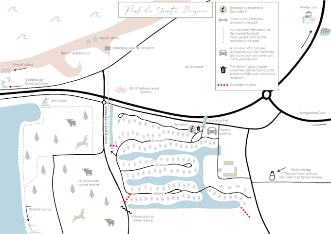 Create a hand drawn illustrated map by Paperclear | Fiverr