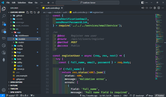 Develop or fix api in nodejs, expressjs, nestjs, and mongodb by ... Develop or fix api in nodejs, expressjs, nestjs, and mongodb by ...