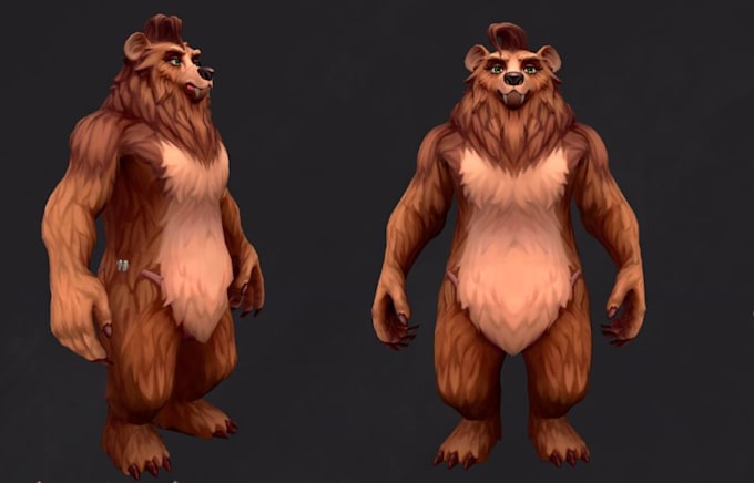 Build 3d furry or anime vtuber, 3d character or anime model, animaze ...