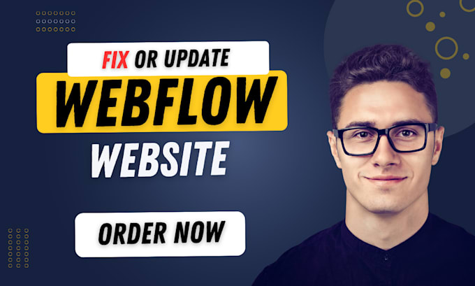 Do webflow website fix, webflow expert, webflow website update by Arslanahme_d | Fiverr