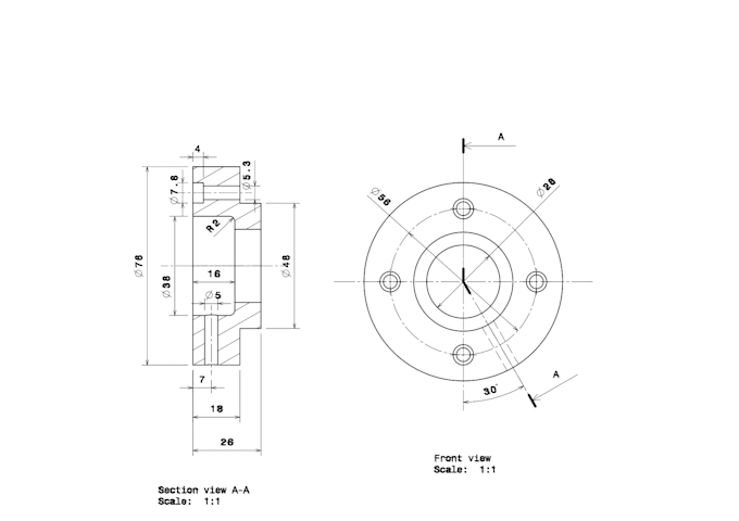 Create 2d drawing, manufacturing drawing, engineering drawing by ...