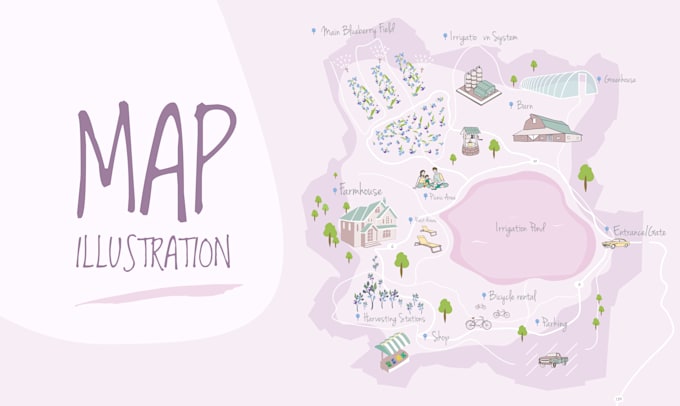 Design a custom illustrated vector map for your business by Xmasteer ...