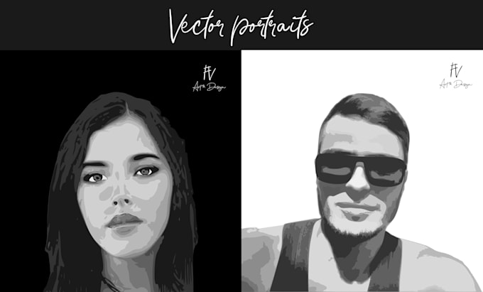 Do a vector portrait for you by Fvartdesign | Fiverr