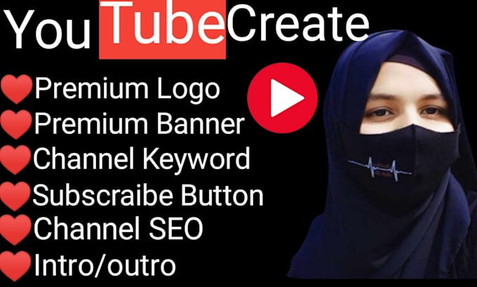 Create youtube channel and setup with logo,seo, intro by Spsumaiya | Fiverr