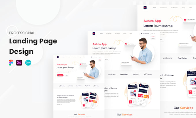 Do landing page, website and home page uiux design in figma by ...