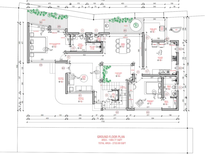 Create working drawings plans, sections and elevation by Sahlaaboo | Fiverr