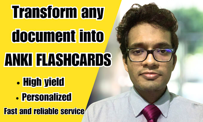 Make powerful anki flashcards from your documents fast by Chamindu96 | Fiverr