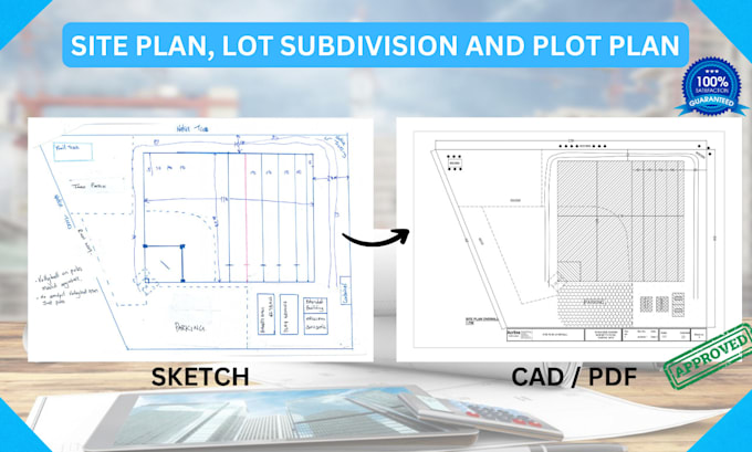Draw your site plan, plot plan or lot subdivision in autocad by ...