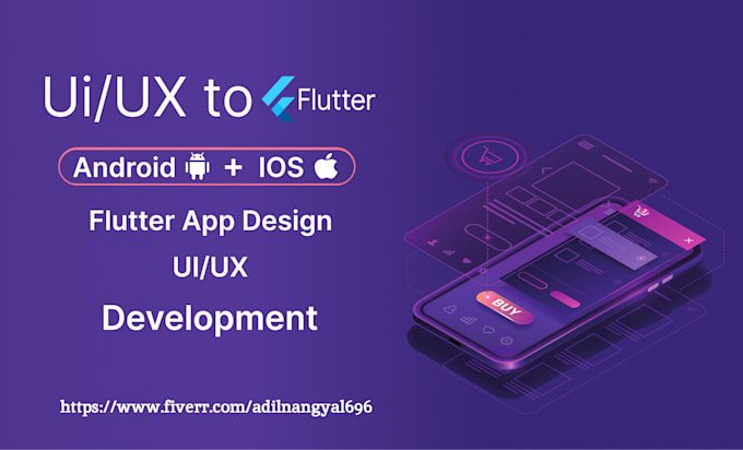 Develop any flutter ui for your flutter app development by ...