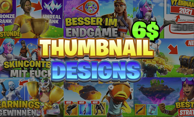 Create profesional fortnite thumbnails for you by Lenni_og | Fiverr