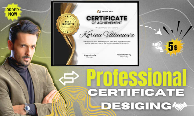 Design a professional certificate design,diploma certificate by Rapid ...