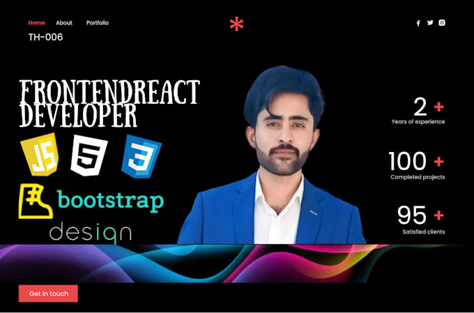 Be Front End Web Developer In React Js By Th006tech Fiverr