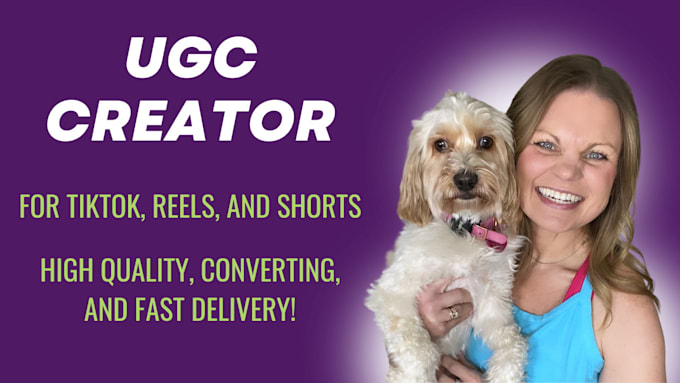Create dog ugc videos for your tiktok or other social media by Michelle ...