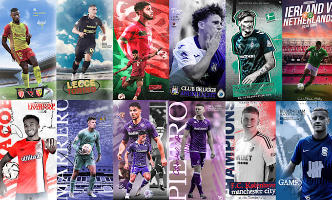 Create eye catching matchday posters by Victory_visuals | Fiverr