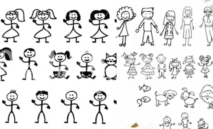 Draw stick figure character, stickman animation, animate stick figure ...