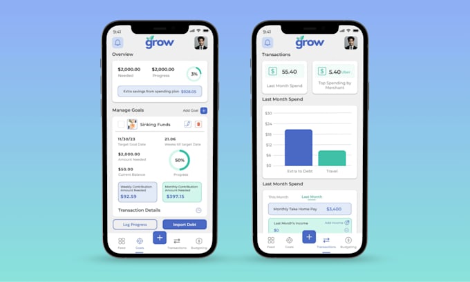Do intuitive ui ux design for mobile app by Wareesha_khan | Fiverr