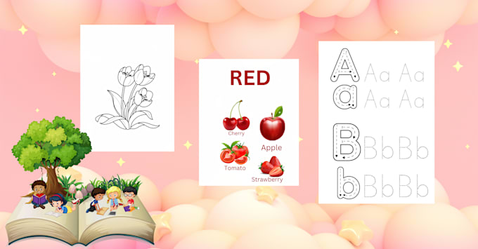 Design fun and educational kids activity books by Inno_insights | Fiverr