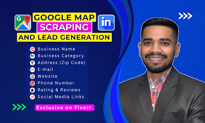 Skillfully google map scraping, data scraping, maps scraper and lead generation by Polash300 ...