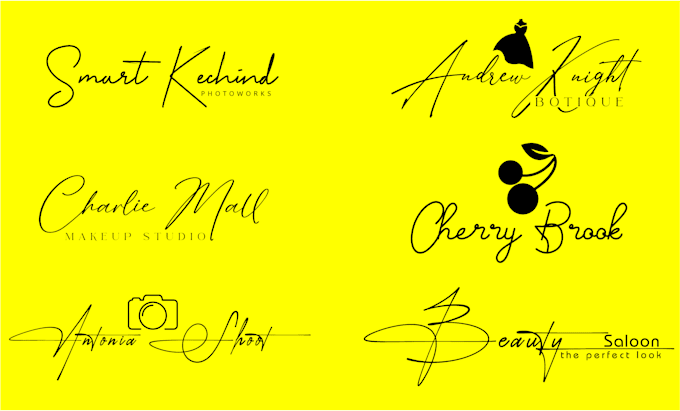 Design handwritten cursive signature or calligraphy logo by ...