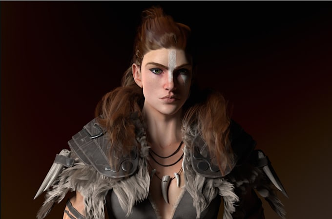 3d model, 3d character model, game assets, realistic unreal engine ...