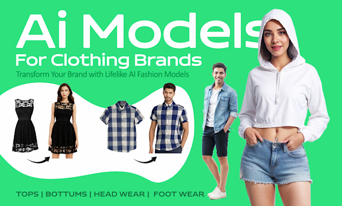 Ai fashion modeling with realistic clothing models by Buddika_3dcafe ...