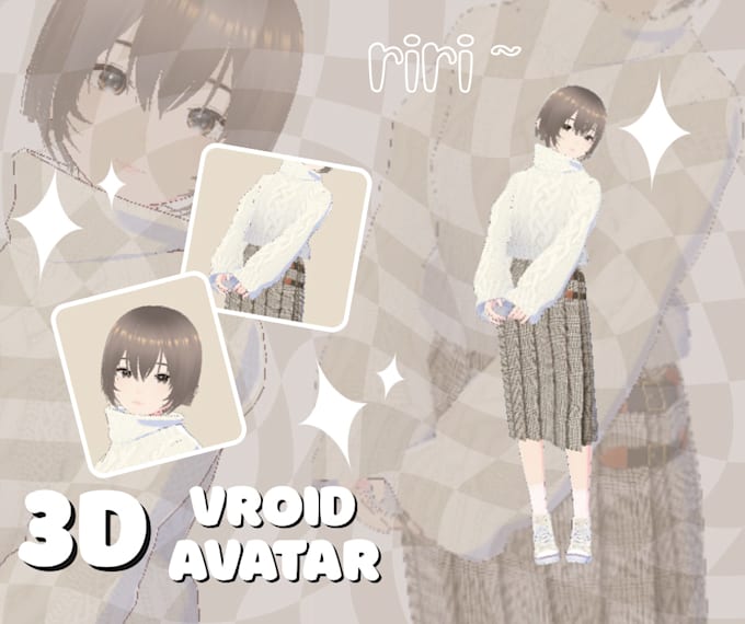 Do a vroid 3d character for you by Cacha_ | Fiverr