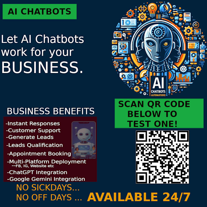 Develop an ai chatbot for your business by Eiseprod | Fiverr