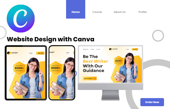 Professional canva designed website creation service by Mahmudul4480 ...