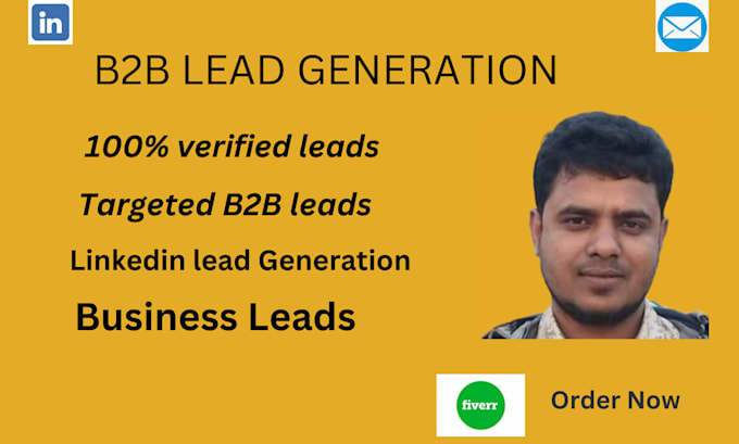 Provide targeted b2b lead generation for any industries by Edrich3831 | Fiverr